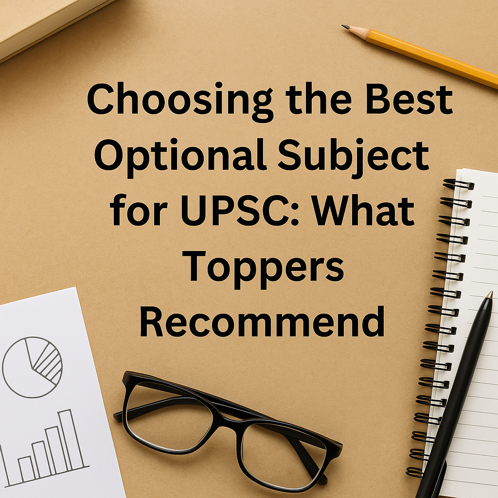 Choosing the Best Optional Subject for UPSC: What Toppers Recommend